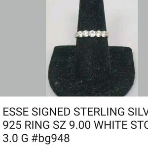 ESSEE | Jewelry | Vintage Essee Signed Solid 925 Cz Ring | Poshmark